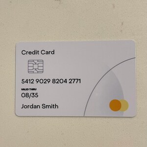 Custom Kid Play Credit Card | Play Bank Card | Make Believe Bank Card ...