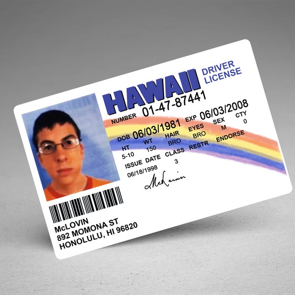 Mclovin Id - Etsy