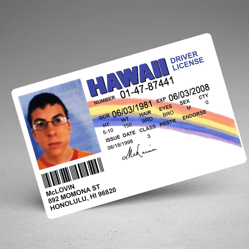 Mclovin License - Etsy