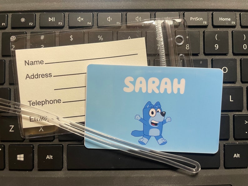 Bluey Backpack Tag Personalizable Bluey Backpack Gift Bluey Name Custom ...