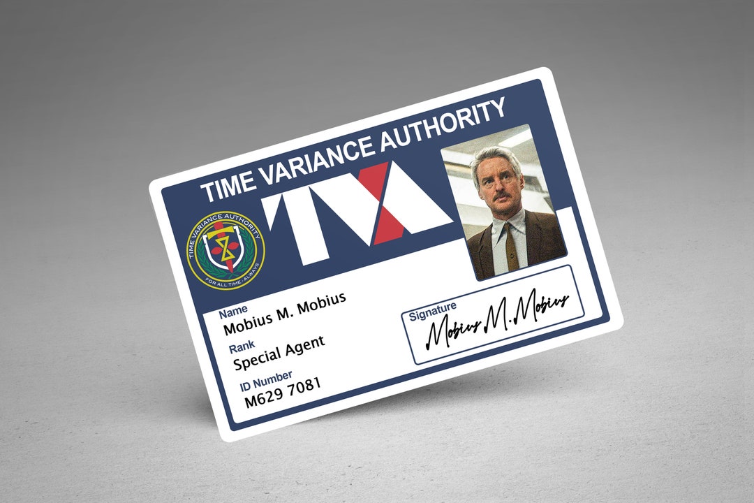 TVA ID Badge Loki Marvel Time Variance Authority Badge - Etsy