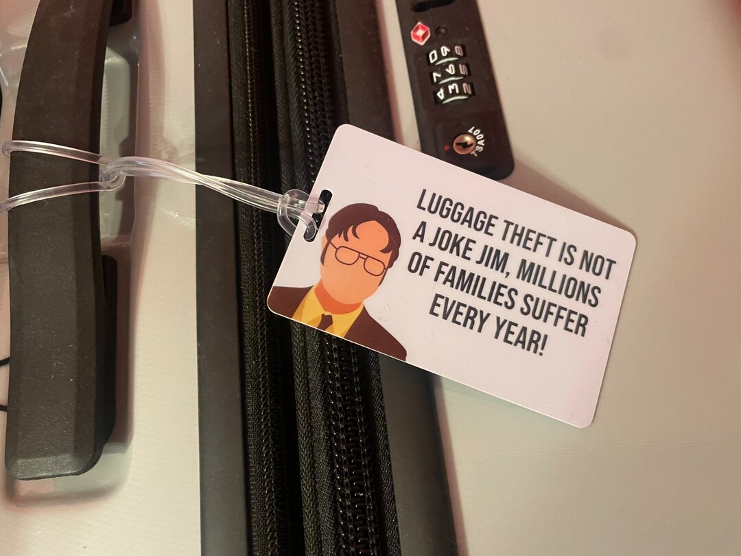 Dwight Schrute Luggage Tag the Office Luggage Tag Dwight - Etsy