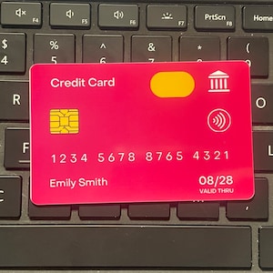 Custom Kid Play Credit Card | Play Bank Card | Make Believe Bank Card ...