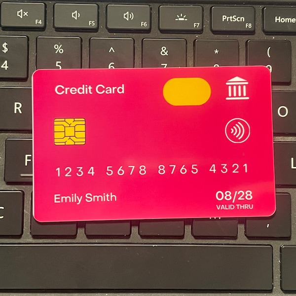 Custom Bank Card Sticker - Etsy