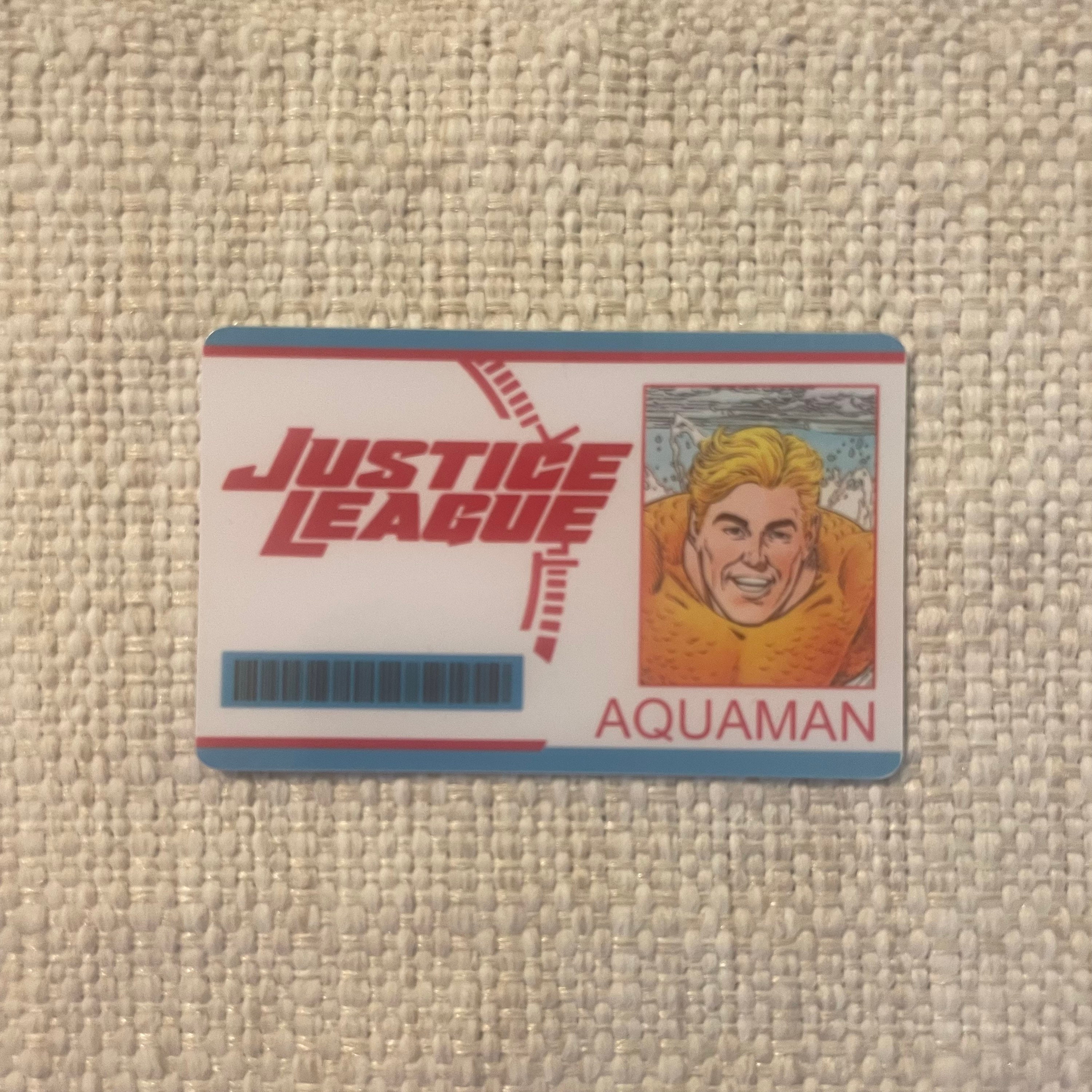 Justice League ID Badge DC Comics Batman Superman Aquaman the Flash ...