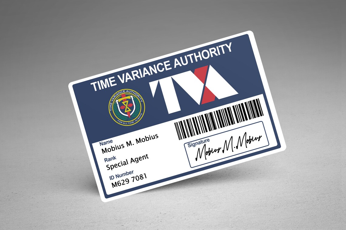 TVA ID Badge Loki Marvel Time Variance Authority Badge - Etsy