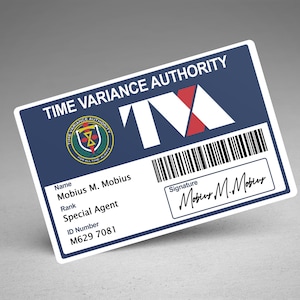 TVA ID Badge Loki Marvel Time Variance Authority Badge - Etsy