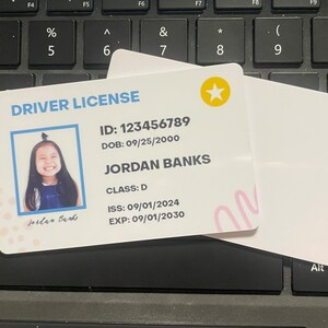 Custom Kid Play Drivers License | Play Drivers License Card for Kids ...