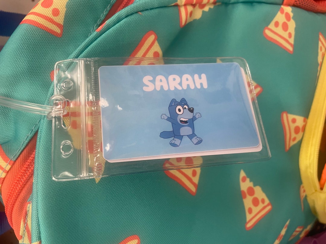 Bluey Backpack Tag Personalizable | Bluey Backpack Gift | Bluey Name ...