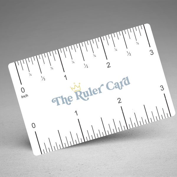 Ruler Card - Etsy