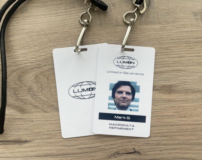 Severance Employee ID Badge | Lumon ID Badge | Lumon Employee Badge ...