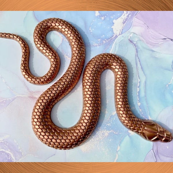 Copper Snake Wall Art - Etsy