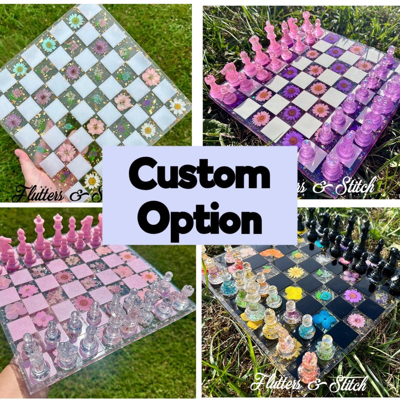 Epoxy Resin Chess Board - Etsy