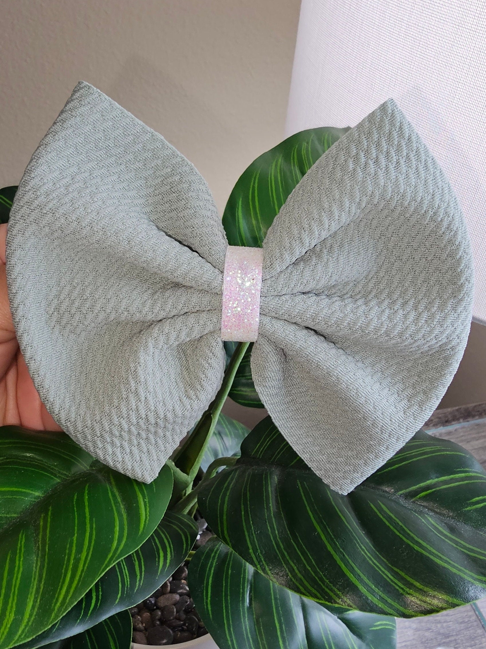 Sage Green Bow - Etsy