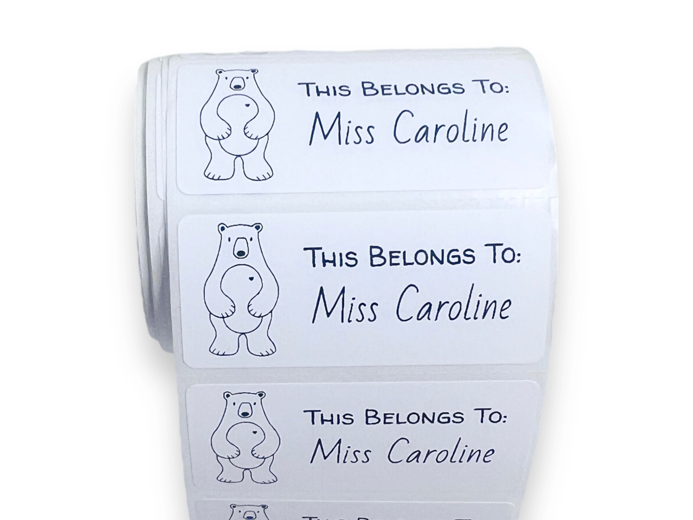 Teacher Labels, Book Stickers, Teacher Name, This Belongs to ...