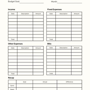 Simple Budget Tracking for Beginners - Etsy
