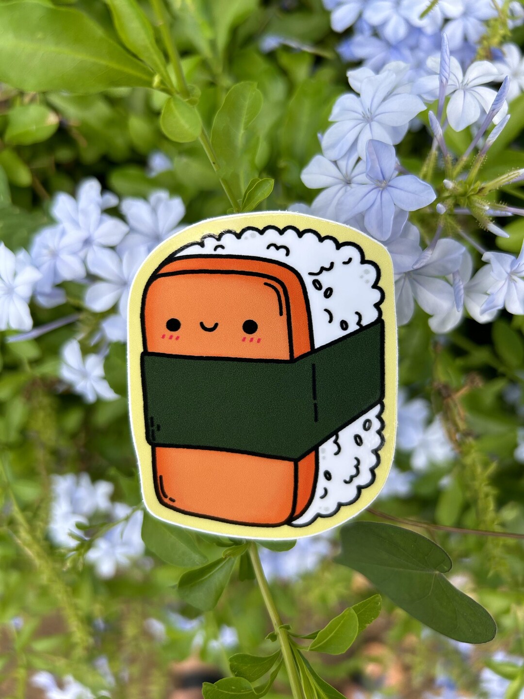 Cute Hawaii Spam Musubi Waterproof Glossy Vinyl Sticker - Etsy