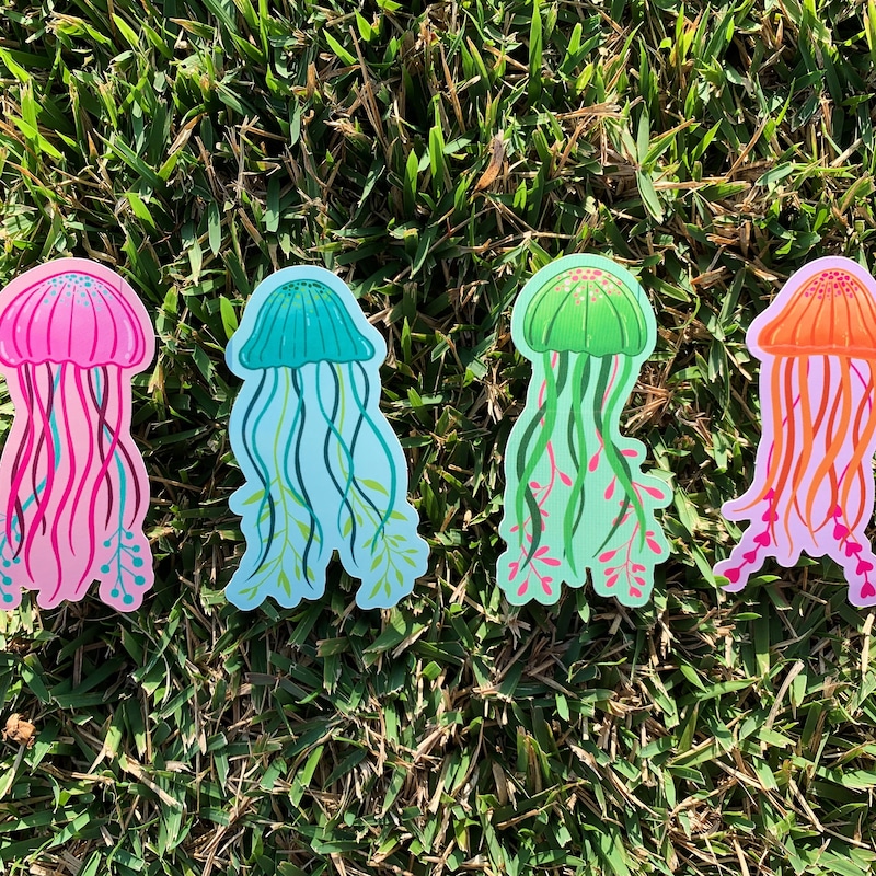 Jellyfish Stickers - Etsy