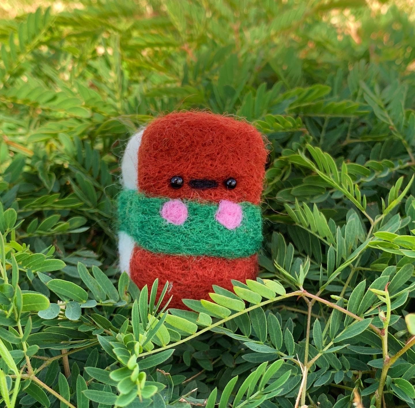 Cute Needle Felted Musubi Buddy-needle Felted Food-hawaii Food - Etsy