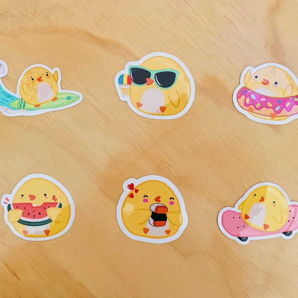 Chick Stickers - Etsy