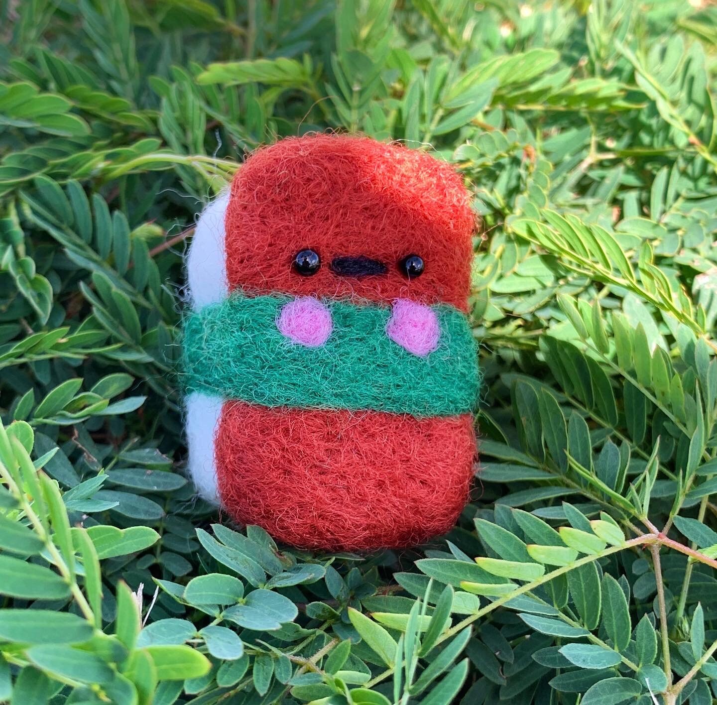 Cute Needle Felted Musubi Buddy-needle Felted Food-hawaii Food - Etsy