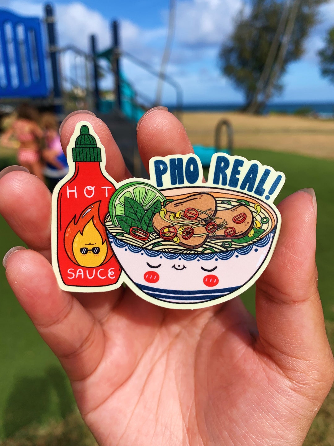 Pho Real! Waterproof Glossy Vinyl Sticker-pho Soup Sticker-cute Food ...