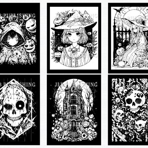 40 Anime Fright Night Coloring Pages Adult Coloring Book Download ...