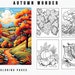 40 Autumn Wonder Coloring Pages Adult Kids Coloring Book Download ...