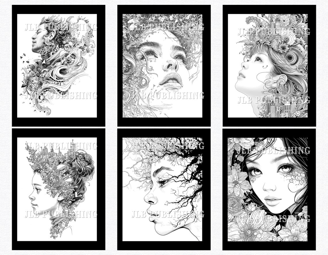 40 Whisper of Nature Coloring Pages Set 1 | Kid Coloring Book Download ...