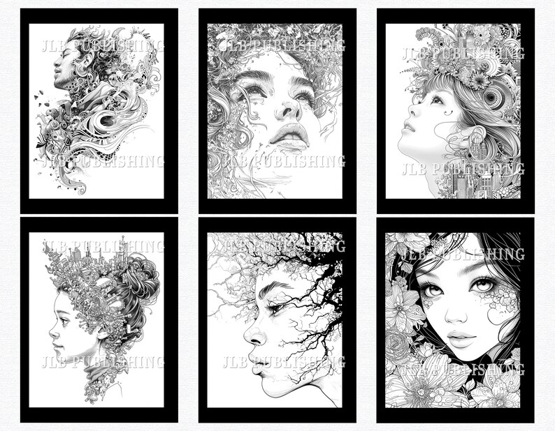 40 Whisper of Nature Coloring Pages Set 1 | Kid Coloring Book Download ...