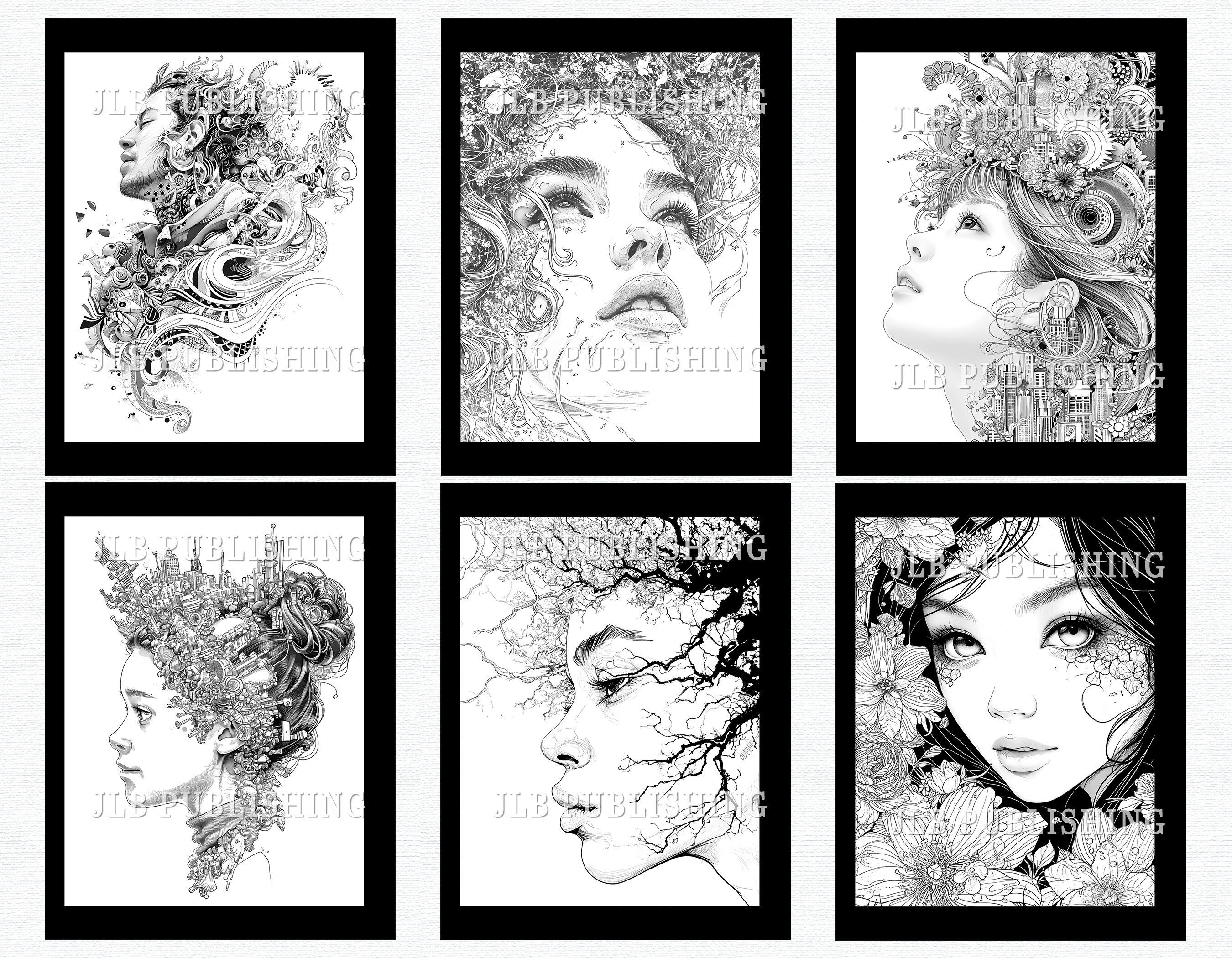 40 Whisper of Nature Coloring Pages Set 1 | Kid Coloring Book Download ...