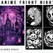 40 Anime Fright Night Coloring Pages Adult Coloring Book Download ...