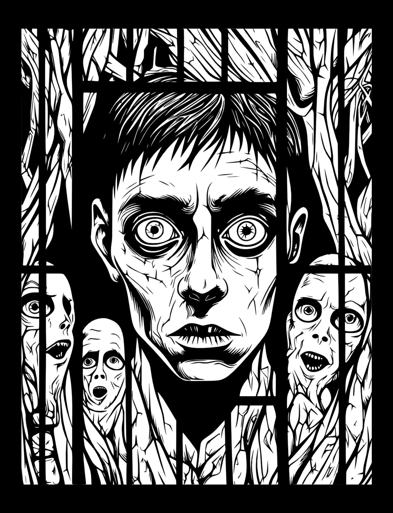 43 German Expressionism Coloring Pages Adult Coloring Book - Etsy