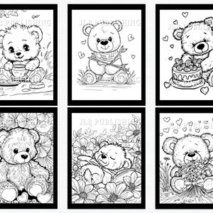 40 Teddy Bear Hearts Coloring Pages | Kid Coloring Book Download ...