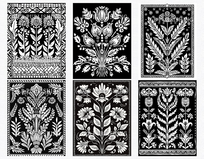 40 Ukrainian Folk Art Coloring Pages Adult Coloring Book Download ...