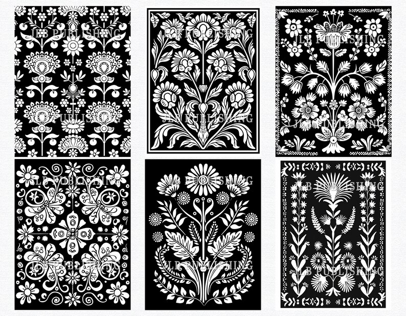 40 Ukrainian Folk Art Coloring Pages Adult Coloring Book Download ...
