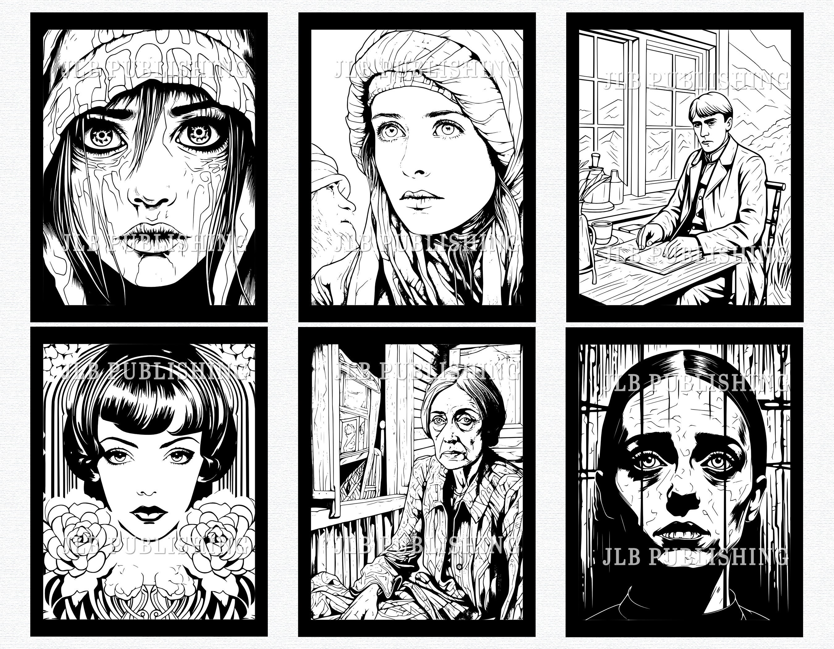 43 German Expressionism Coloring Pages | Adult Coloring Book Download ...