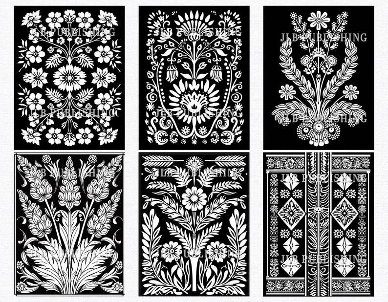 40 Ukrainian Folk Art Coloring Pages Adult Coloring Book Download ...