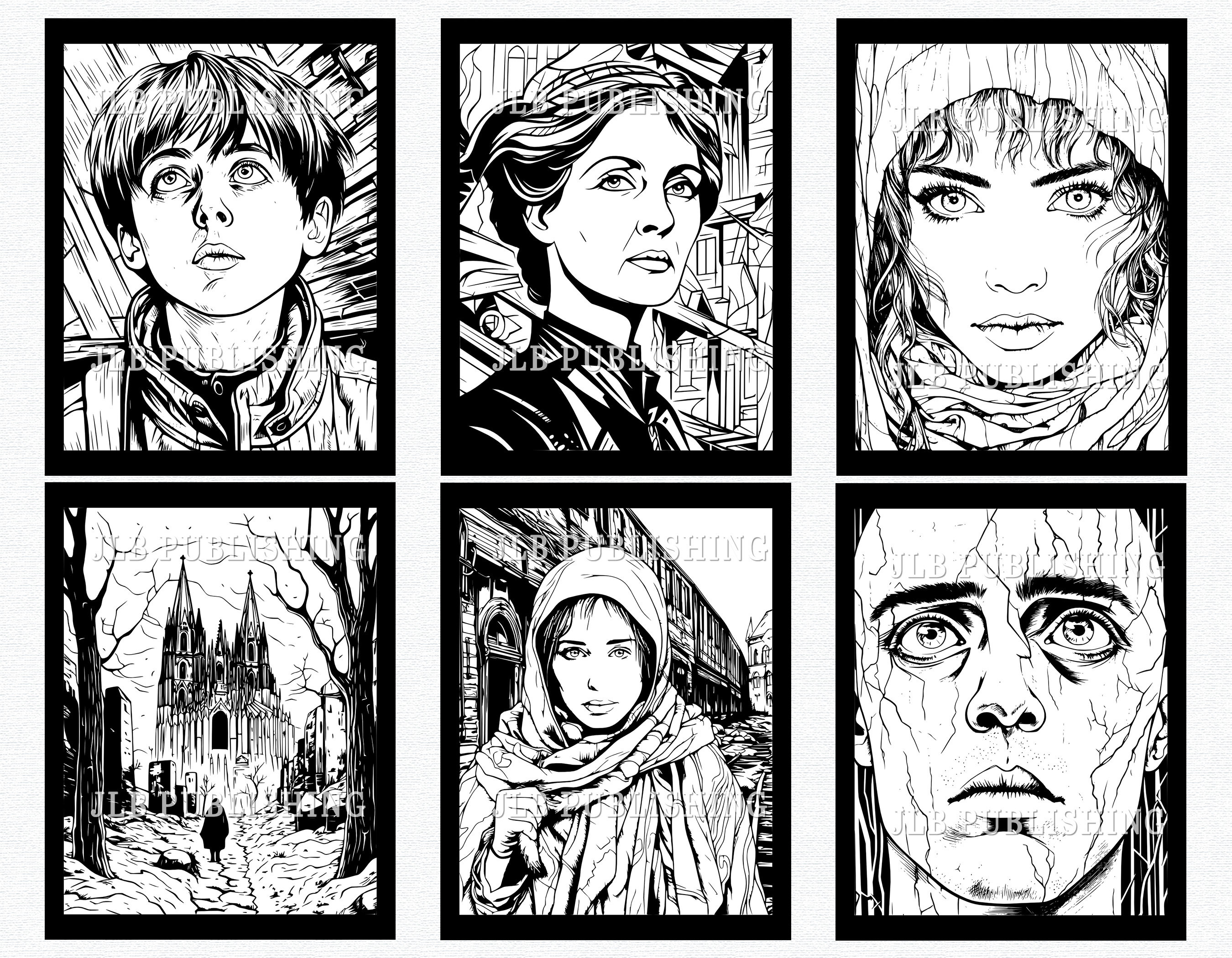 43 German Expressionism Coloring Pages Adult Coloring Book - Etsy