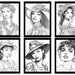 1990s Fashion Coloring Book | Grayscale Adult Coloring Pages (PDF) - Etsy