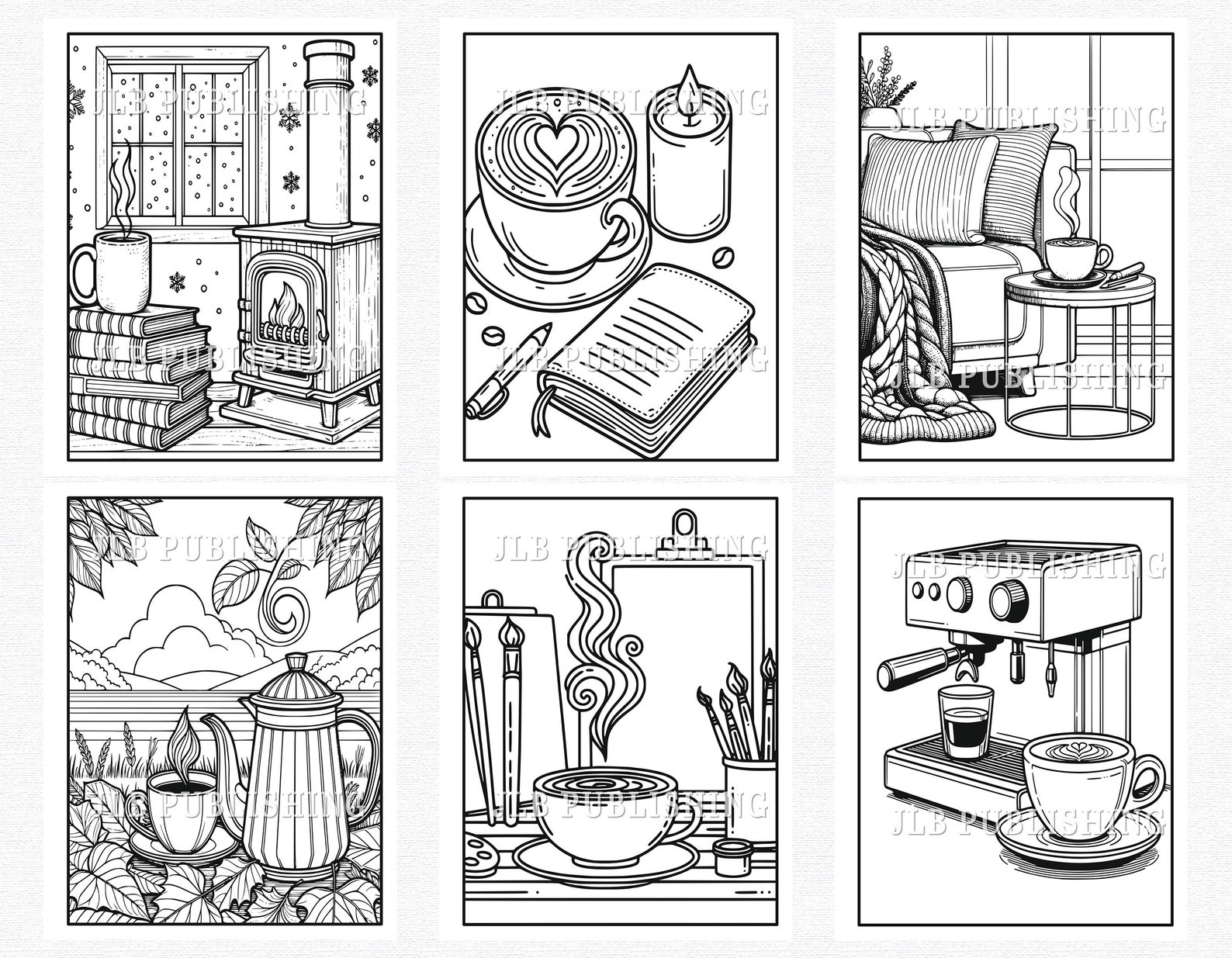 40 Java Journey Coffee Love Coloring Pages Adult Coloring Book Download ...