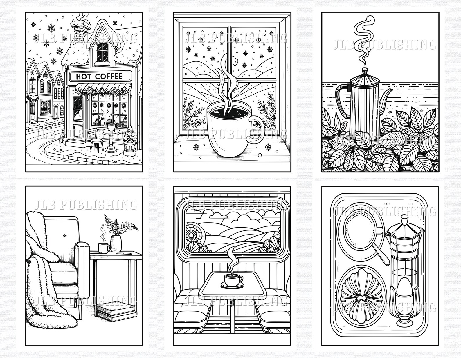 40 Java Journey Coffee Love Coloring Pages Adult Coloring Book Download ...