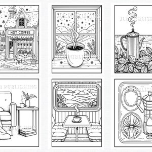 40 Java Journey Coffee Love Coloring Pages Adult Coloring Book Download ...