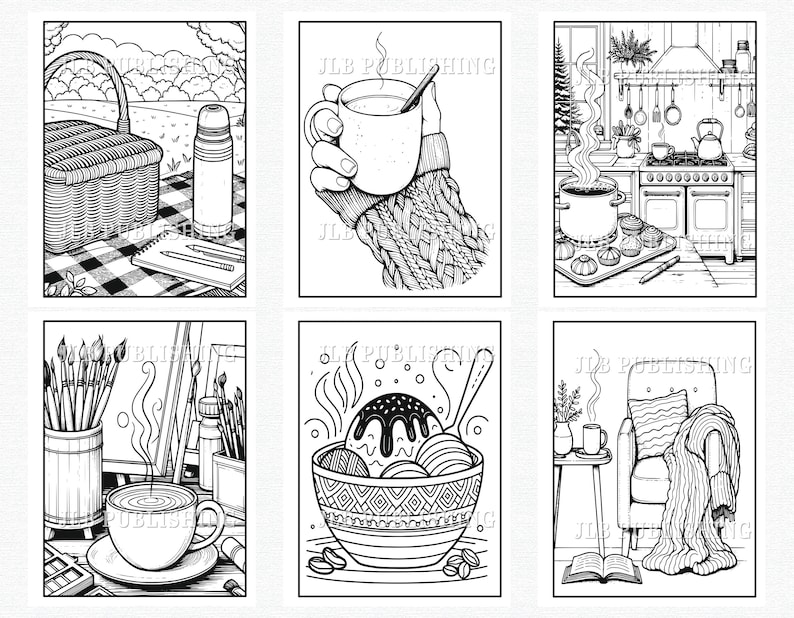 40 Java Journey Coffee Love Coloring Pages Adult Coloring Book Download ...
