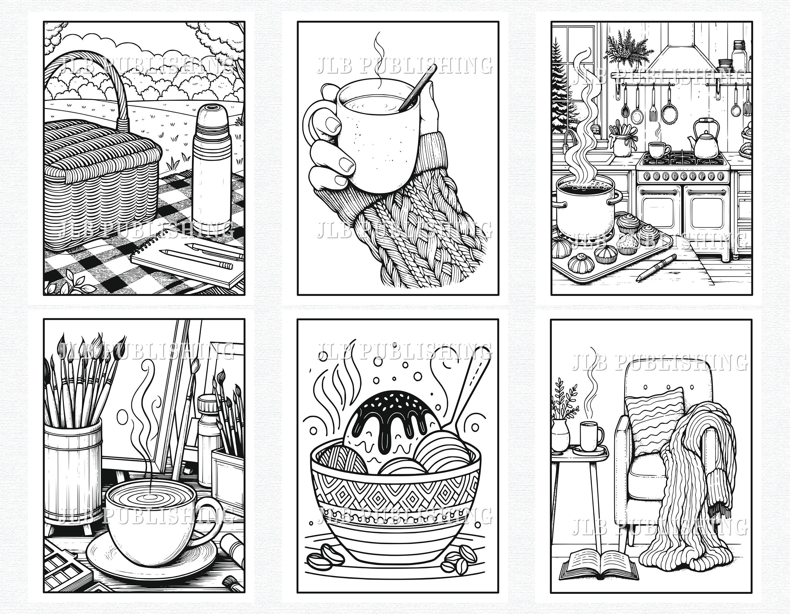 40 Java Journey Coffee Love Coloring Pages Adult Coloring Book Download ...