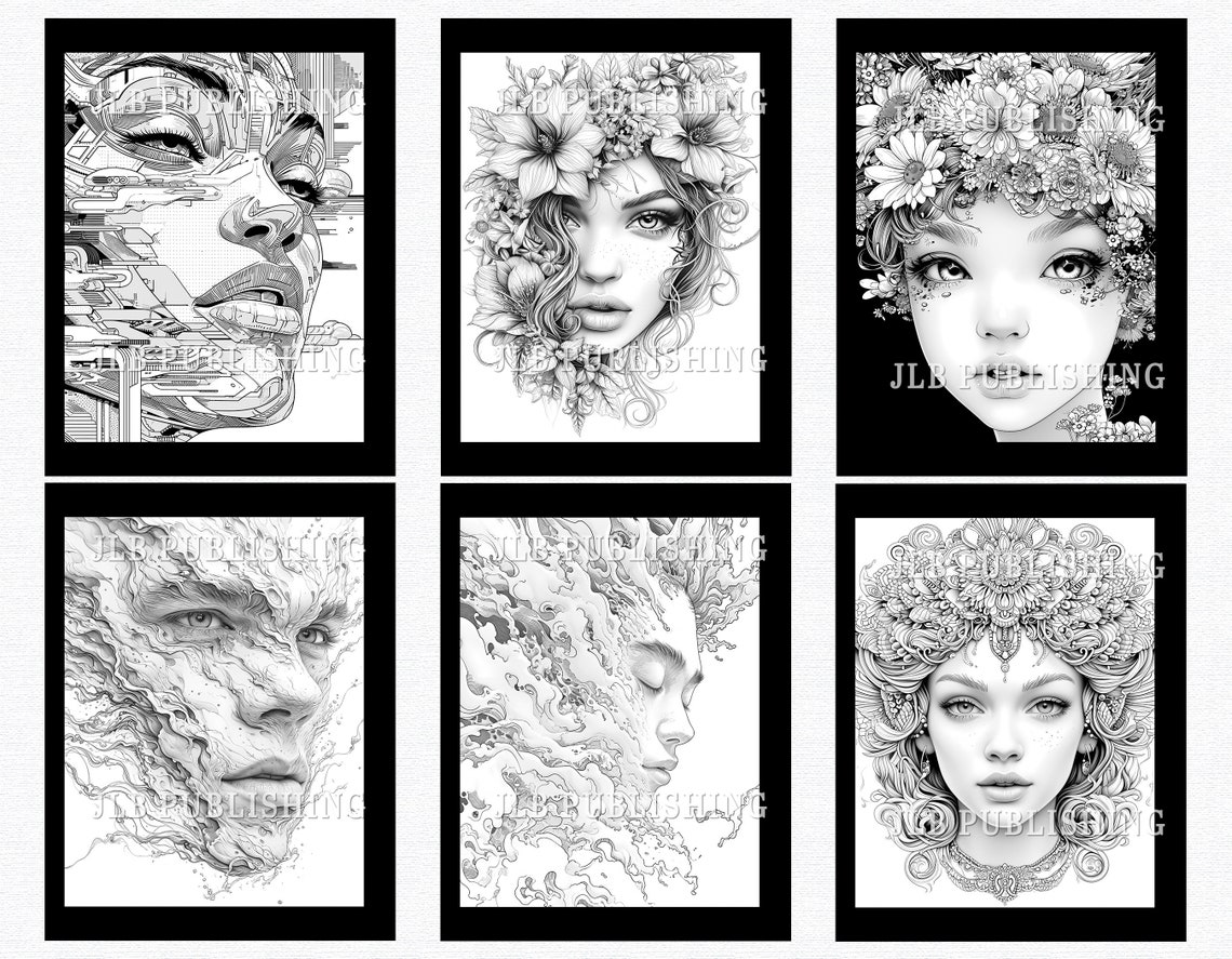 40 Whisper of Nature Coloring Pages Set 1 | Kid Coloring Book Download ...