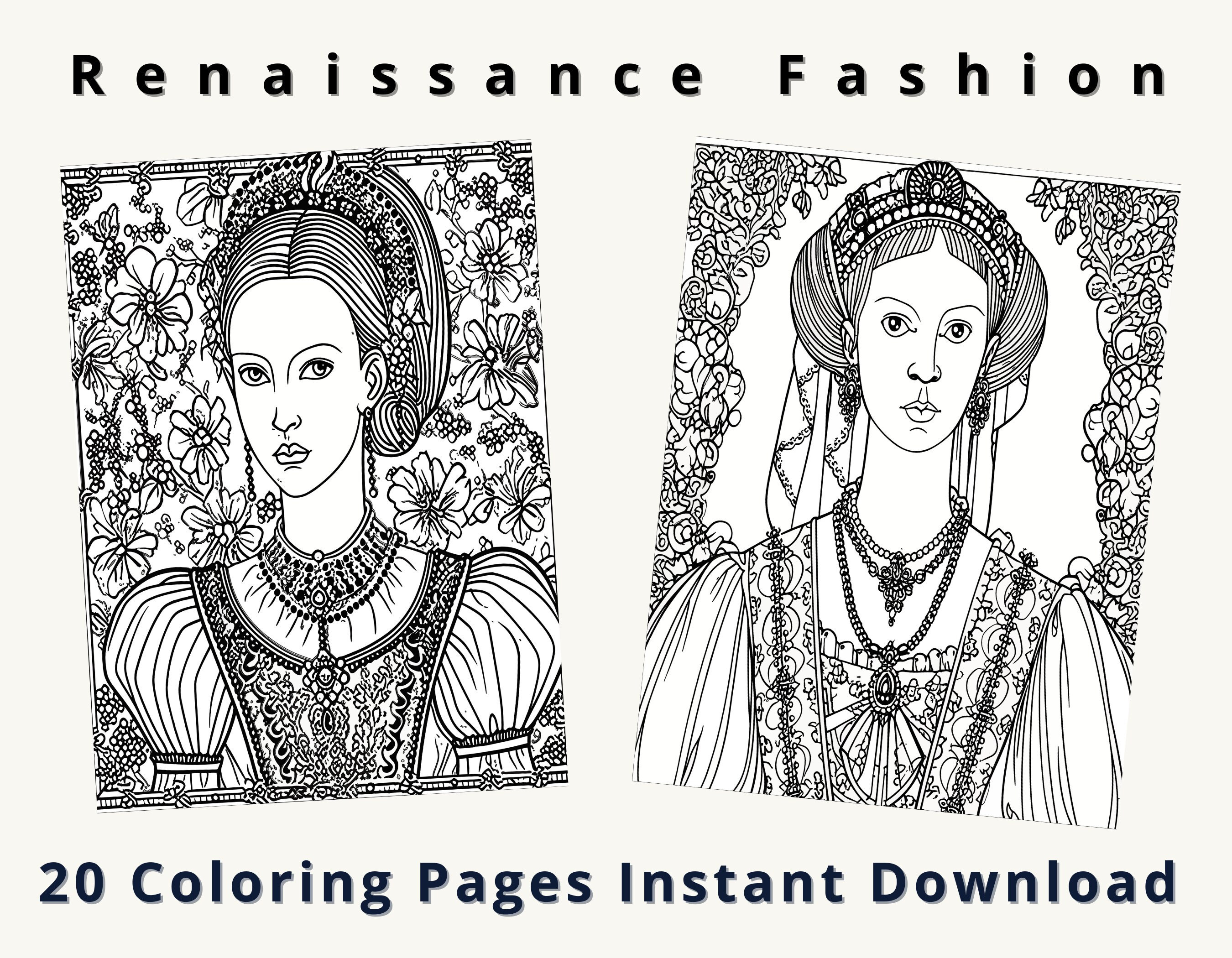 Renaissance Art Coloring Pages