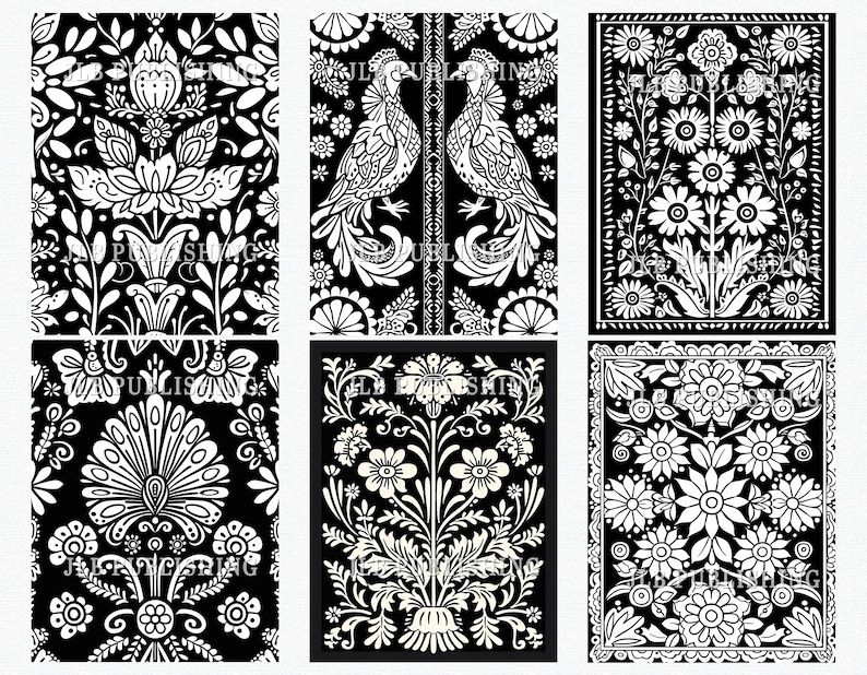 40 Ukrainian Folk Art Coloring Pages Adult Coloring Book Download ...