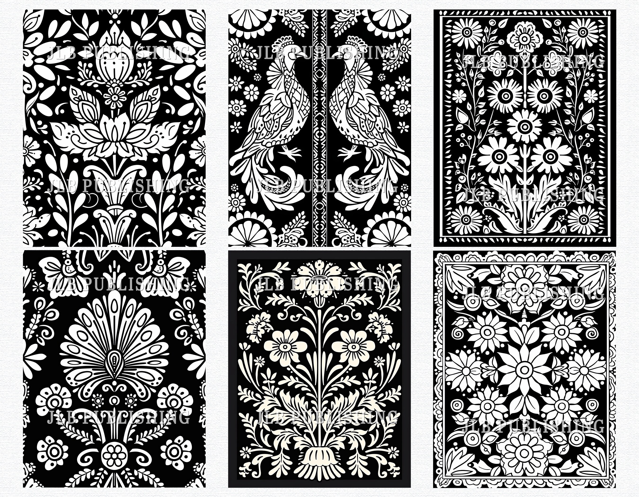 40 Ukrainian Folk Art Coloring Pages Adult Coloring Book Download ...