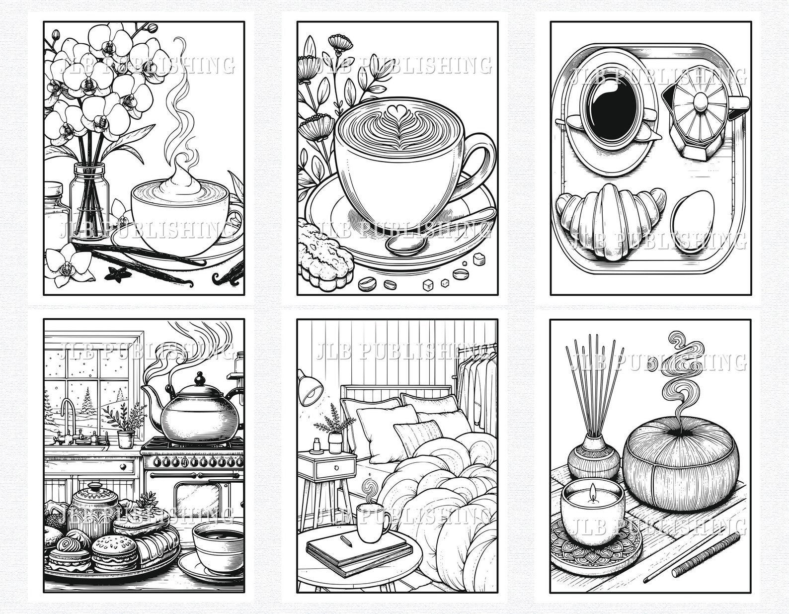 40 Java Journey Coffee Love Coloring Pages Adult Coloring Book Download ...